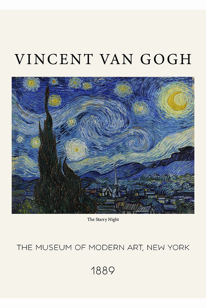 NOCHE ESTRELLADA DE VAN GOGH | Venta de Cuadros Modernos | De La Paz