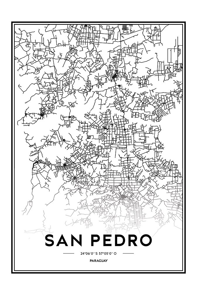 SAN PEDRO MAP | Venta de Cuadros Modernos | De La Paz